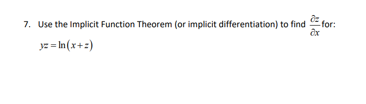 Solved Use the Implicit Function Theorem (or implicit | Chegg.com