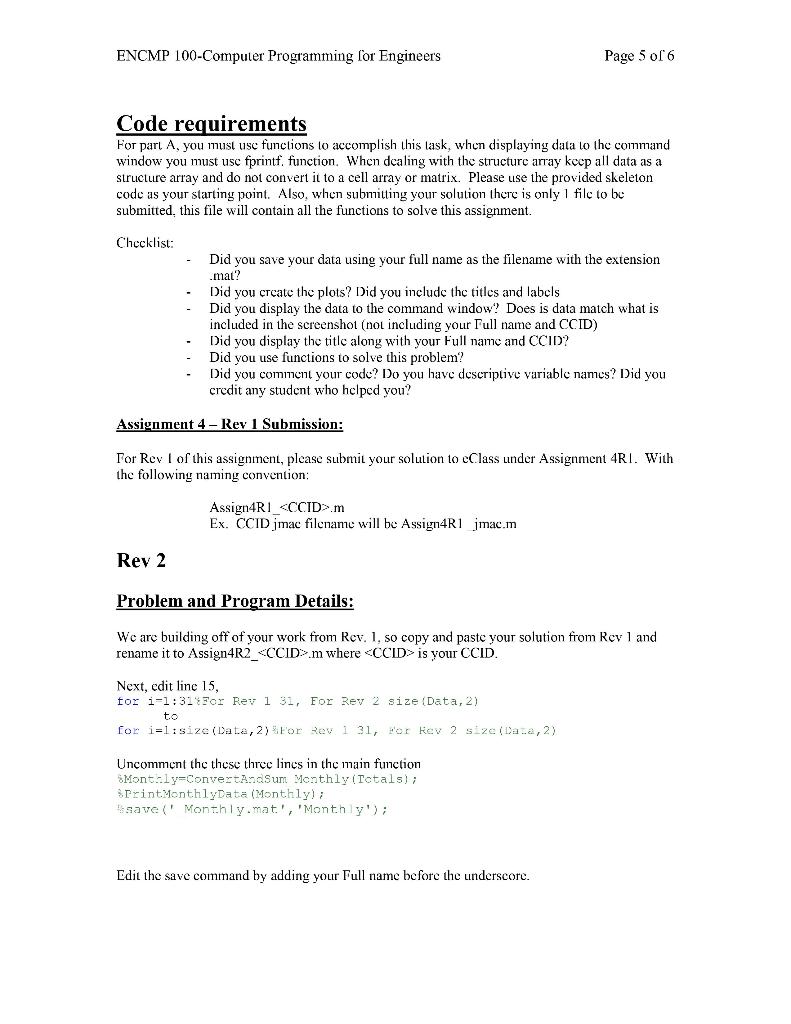 Solved ENCMP 100-Computer Programming for Engineers Page 1 | Chegg.com