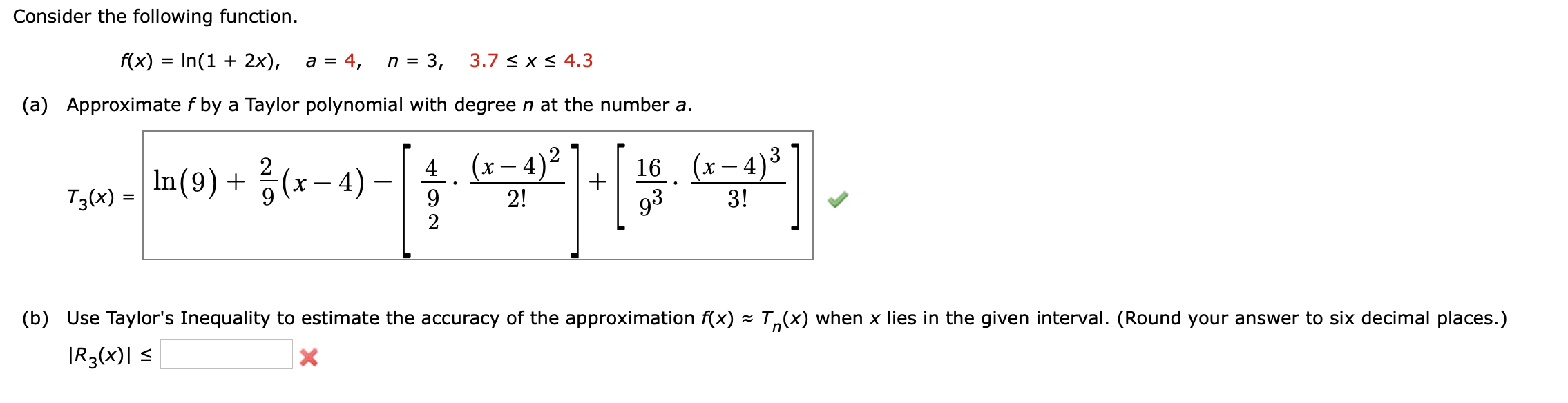 Solved Consider the following function. | Chegg.com