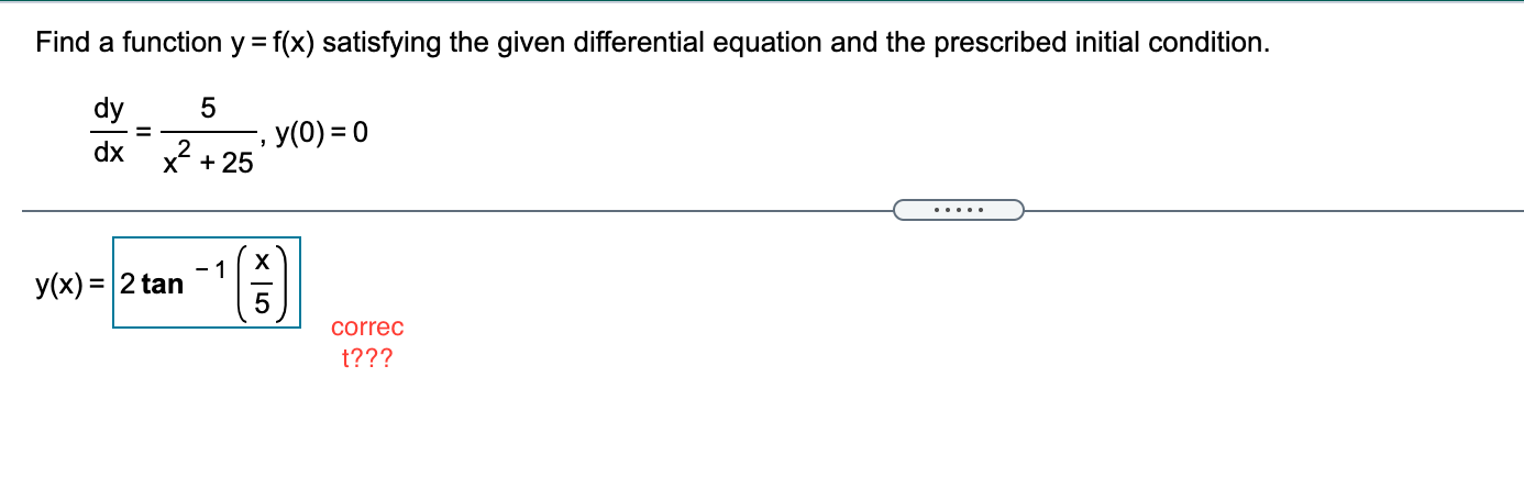 Solved Find a function y=f(x) satisfying the given | Chegg.com