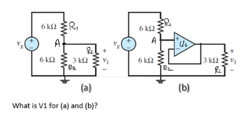 Solved What is V1 for (a) and (b) ? | Chegg.com
