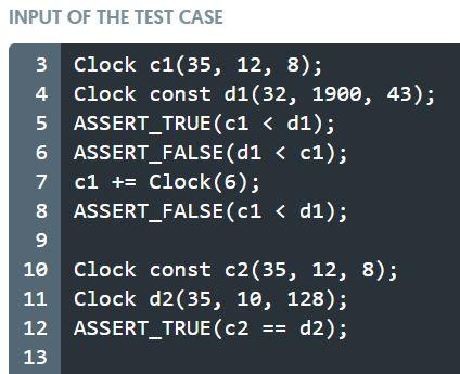 C++ Easy Clock: This is a continuation of the `Clock` | Chegg.com