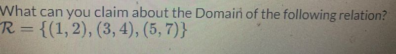 Solved What can you claim about the Domain of the following | Chegg.com