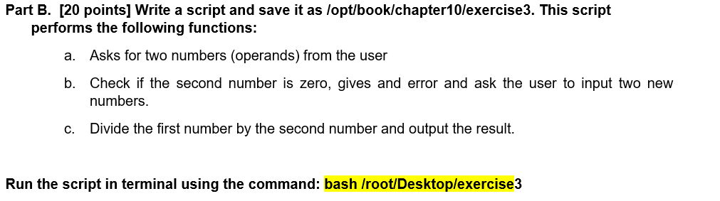 Solved Part B. (20 points] Write a script and save it as | Chegg.com