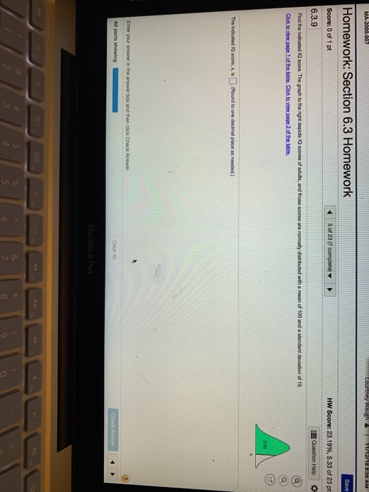 Solved Homework Section 6 3 Homework Score 0 Of 1 Pt 6 3 9
