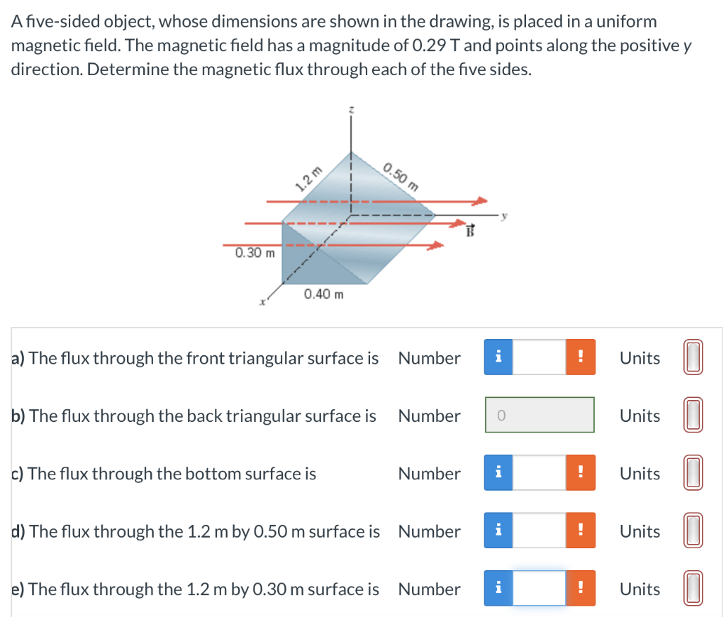 Solved A five-sided object, whose dimensions are shown in | Chegg.com