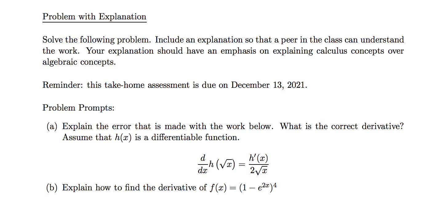 Solved Problem with Explanation Solve the following problem. | Chegg.com