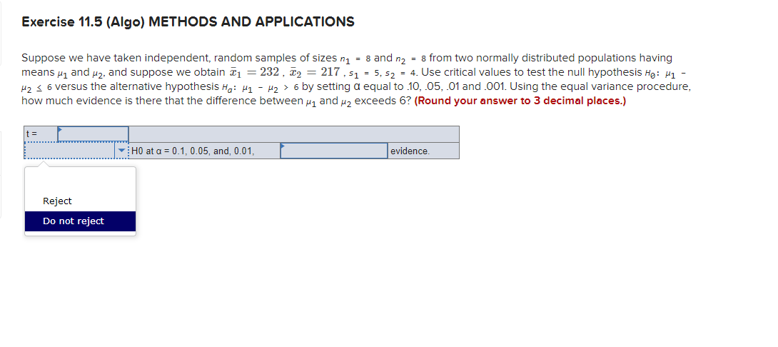 Solved Homework Saved Exercise 11.5 (Algo) METHODS AND | Chegg.com