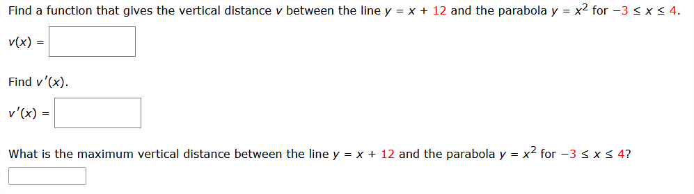 Solved Find a function that gives the vertical distance v | Chegg.com