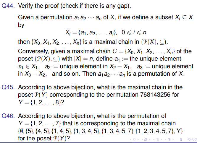 Solved Consider the power set poset (P(X), C) for X = {1, 2, | Chegg.com