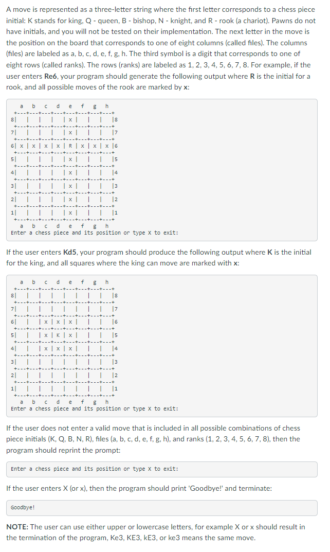 Solved Description In this assignment you will write a | Chegg.com