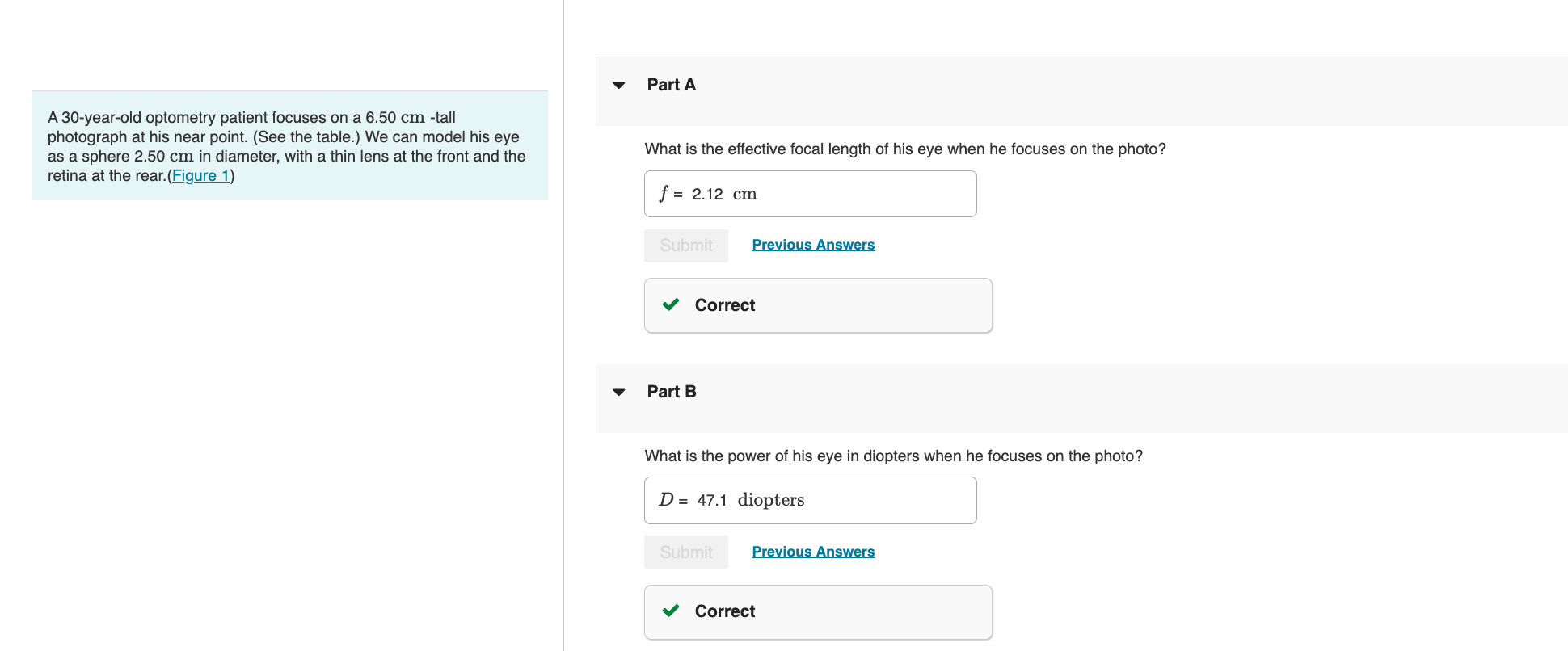 Solved Part E If he views the photograph from a distance of | Chegg.com