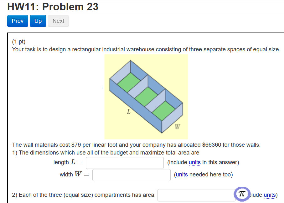 Solved HW11: Problem 23 Prev Up Next (1 pt) Your task is to | Chegg.com