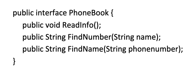 Solved AP CS A JAVA: Using the following interface create a | Chegg.com