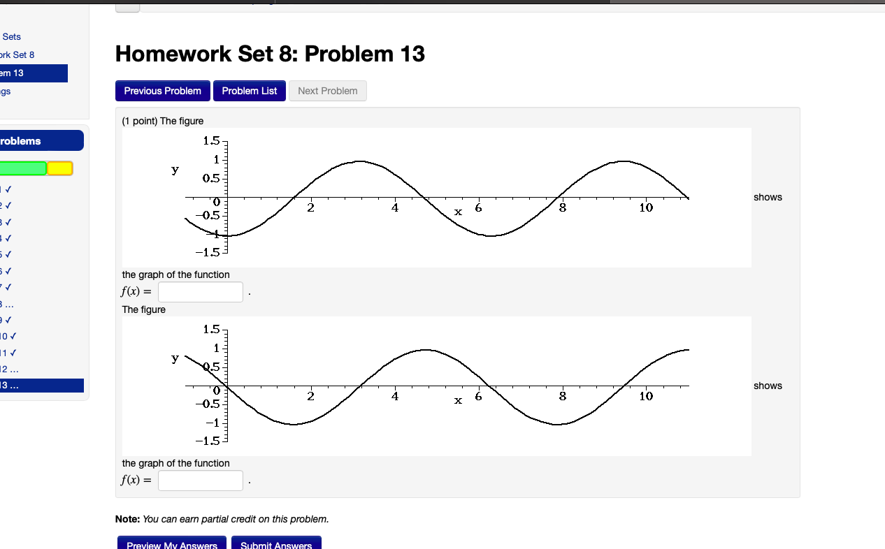 Solved Sets ork Set 8 Homework Set 8: Problem 13 em 13 gs | Chegg.com