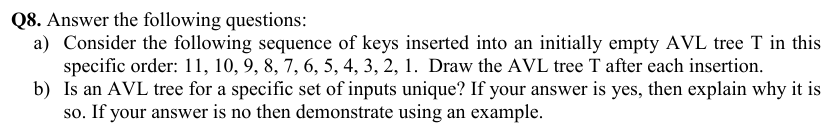 Solved Q8. ﻿Answer the following questions: a) ﻿Consider the | Chegg.com