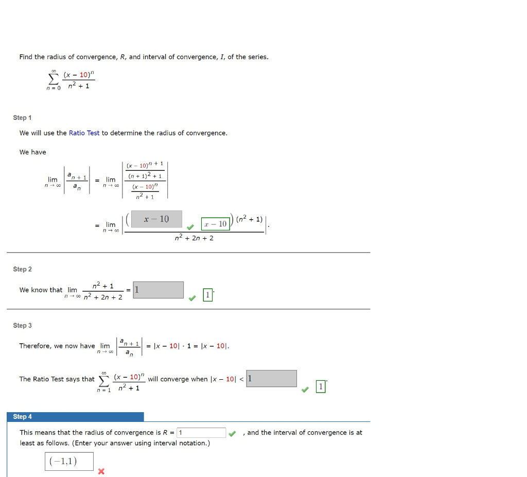 Solved Find the radius of convergence, R, and interval of | Chegg.com