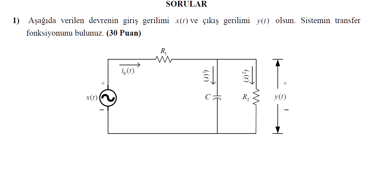 Solved Let the input voltage x(t) and output voltage y(t) of | Chegg.com