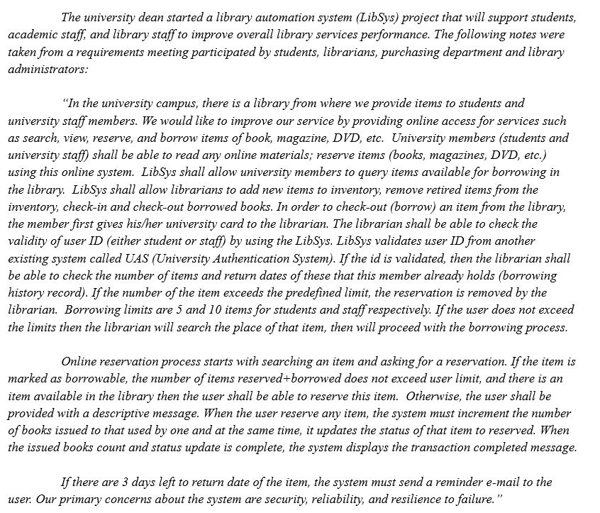Solved Choose 5 use cases from the scenario below. Draw | Chegg.com