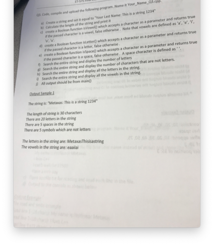 Solved T-575 Your Name_Q3.cpp 03. Code, compile and upload | Chegg.com