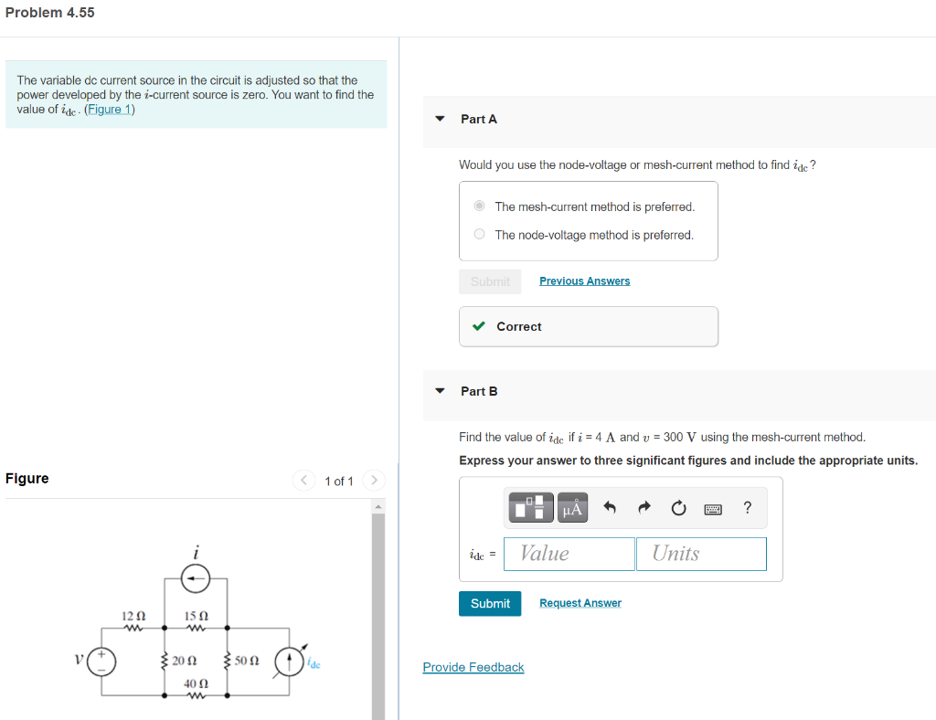 Solved Problem 4.55 The variable de current source in the | Chegg.com