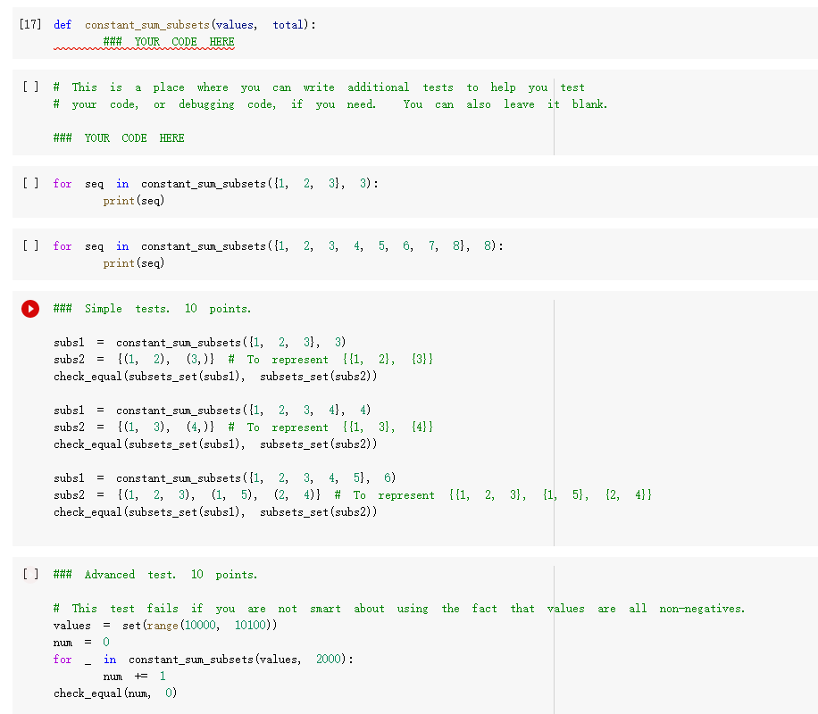 Solved Question 2: Iterating over all subsets with a given | Chegg.com