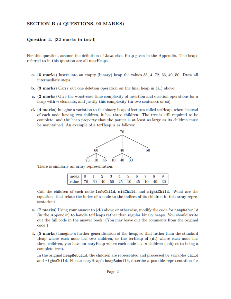 Solved SECTION B (4 QUESTIONS, 90 MARKS) Question 4. [32 | Chegg.com