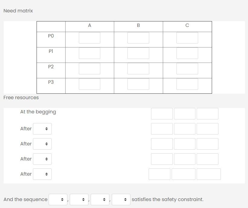 Solved Consider The Following System Snapshot Using The Data