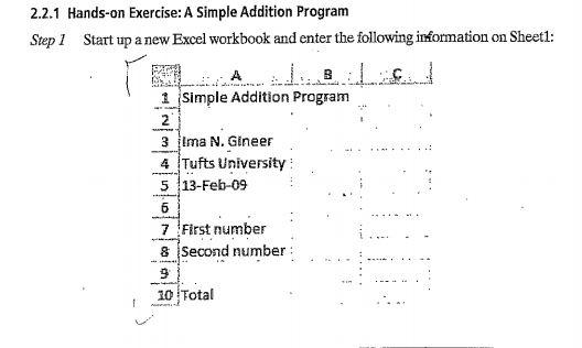 2.2.1 Hands-on Exercise: A Simple Addition Program | Chegg.com