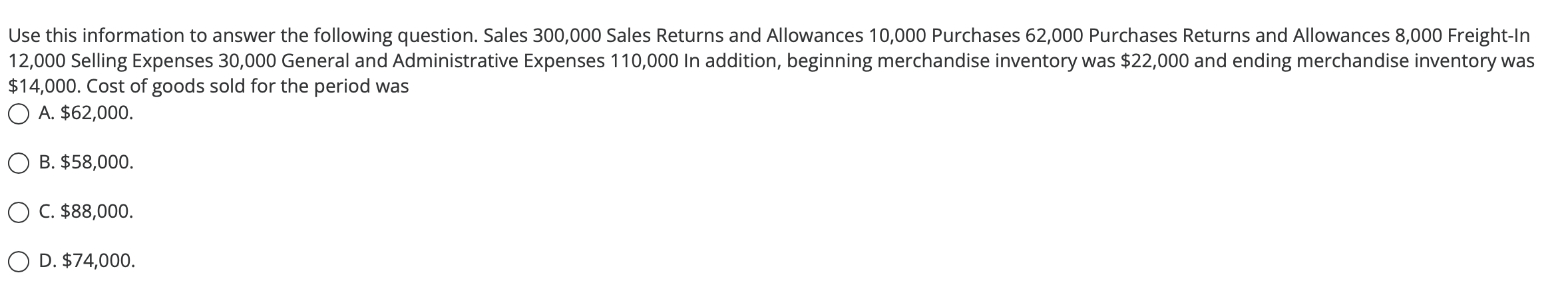 Solved Use this information to answer the following | Chegg.com