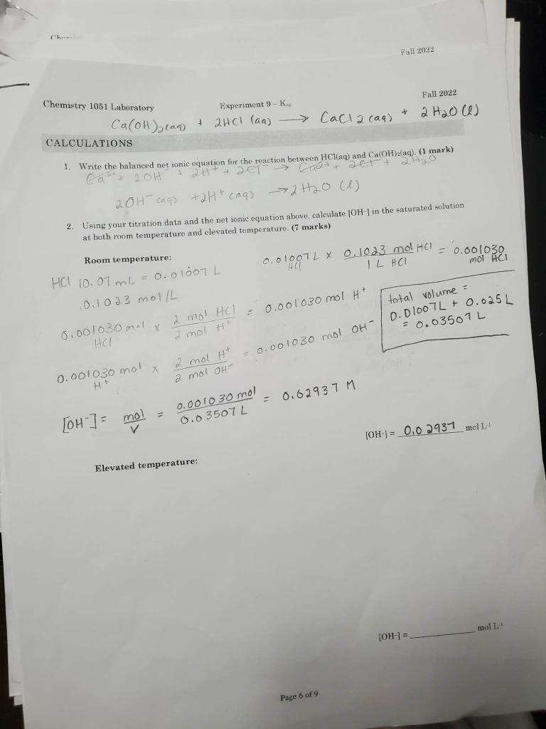 Solved Am I doing this correctly? Average HCl used was | Chegg.com