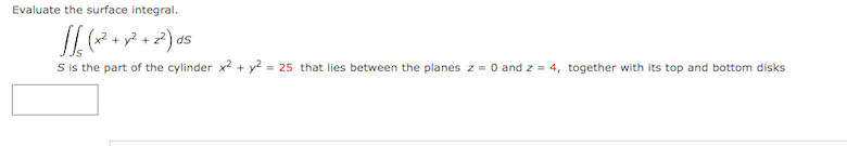 Solved Evaluate the surface integral.x2 + y2 + z2dSS is the | Chegg.com