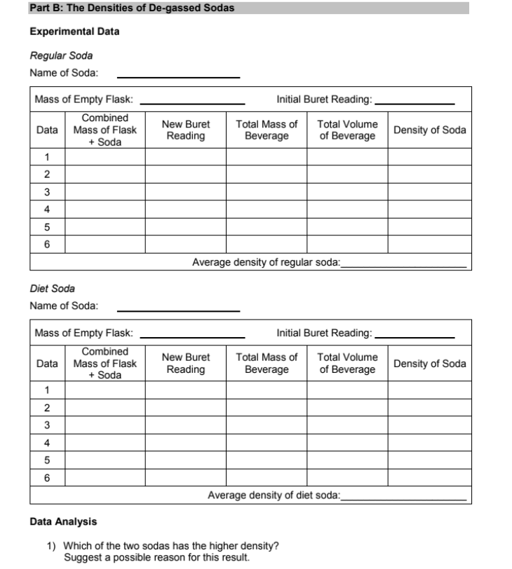 Solved 1. Find the total mass of beverage, total volume and | Chegg.com