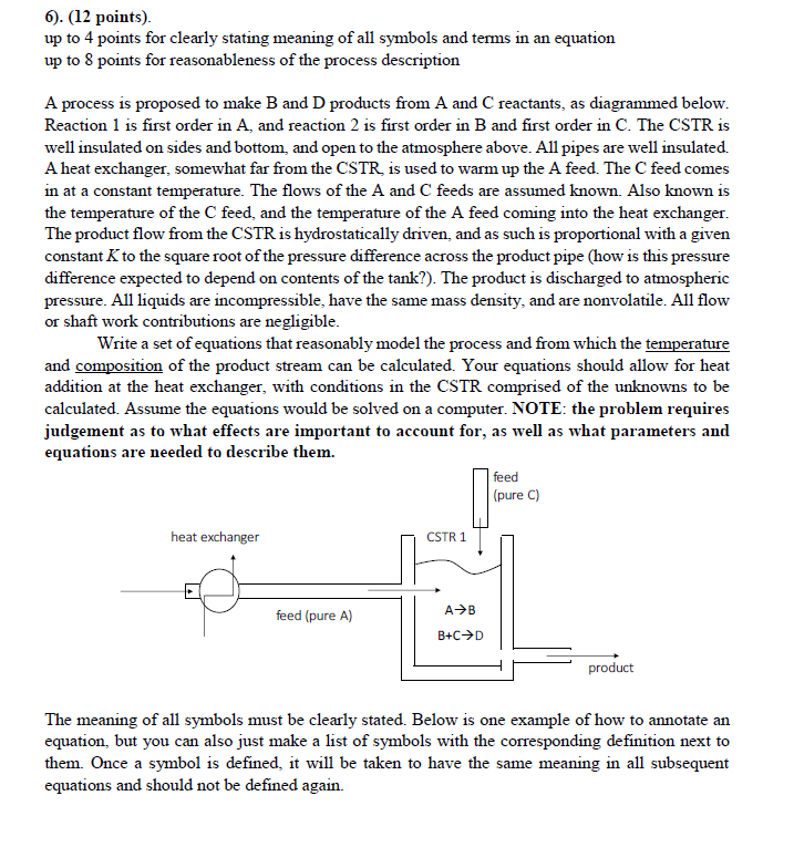 Solved up to 4 points for clearly stating meaning of | Chegg.com