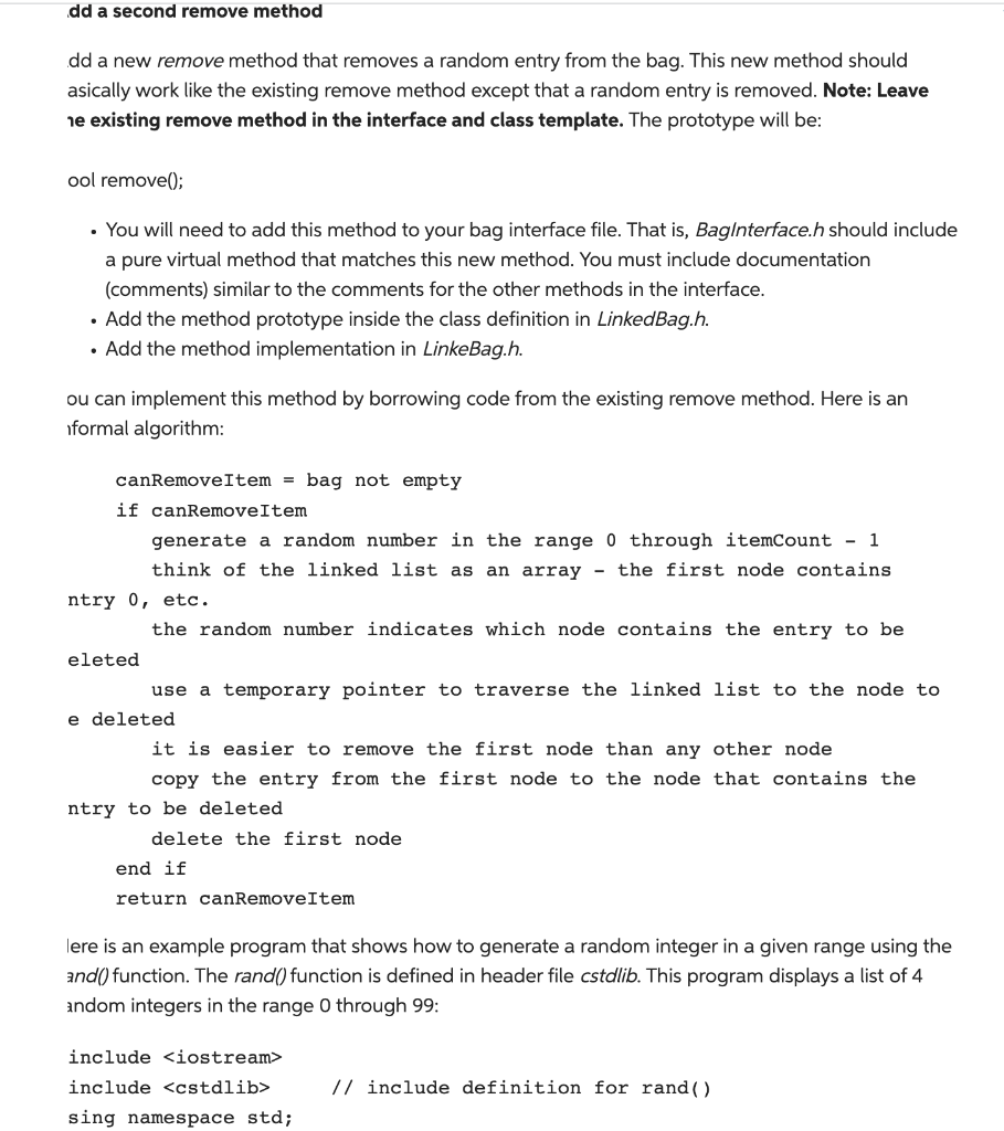 i this assignment you will make some changes to the | Chegg.com