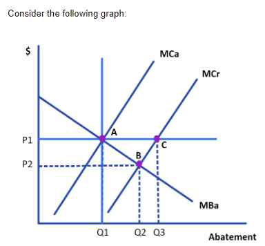 Solved If MBr=MBa, the true realised social equilibrium | Chegg.com