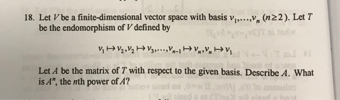 Solved 18. Let Vbe a finite-dimensional vector space with | Chegg.com