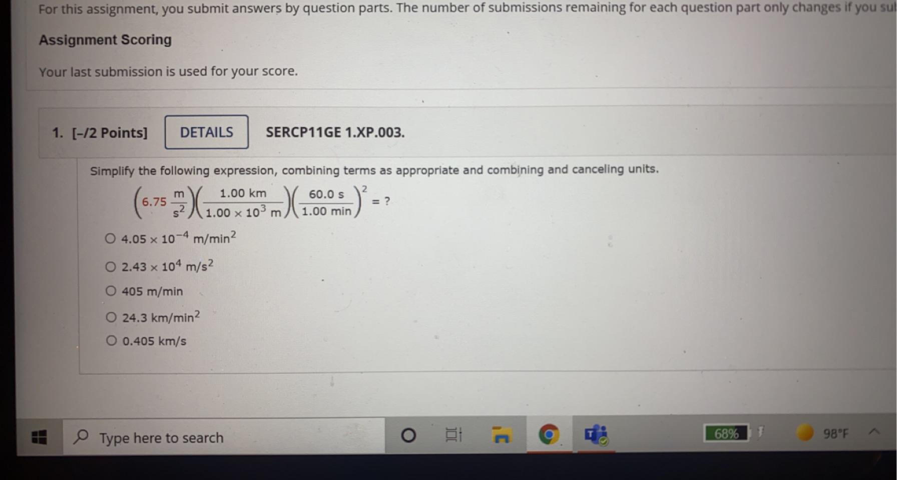 Solved For this assignment, you submit answers by question | Chegg.com