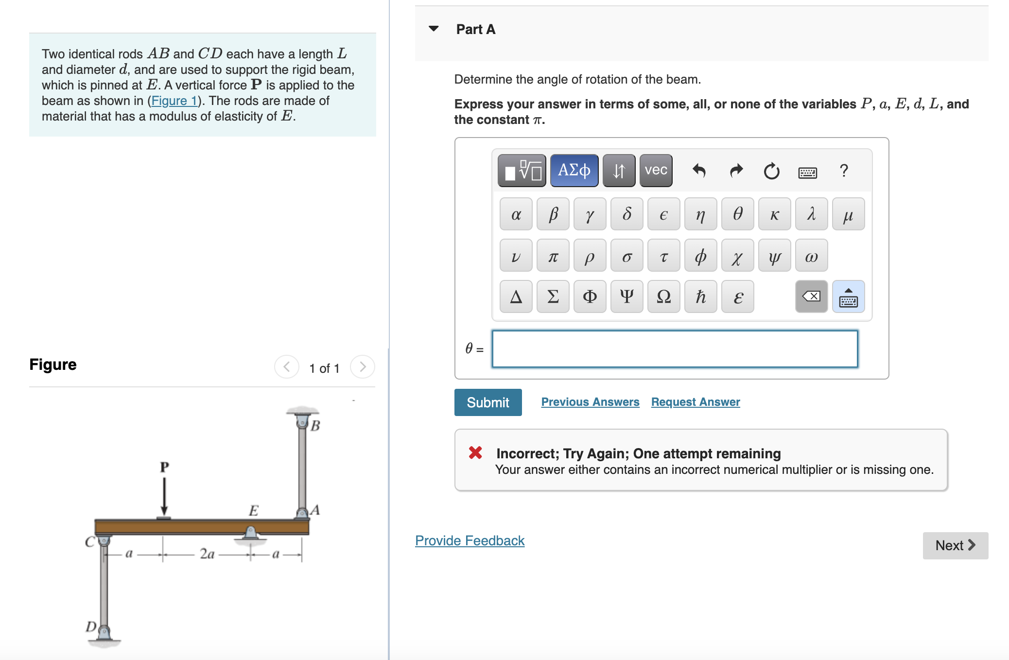 Solved Two identical rods AB and CD each have a length L and | Chegg.com