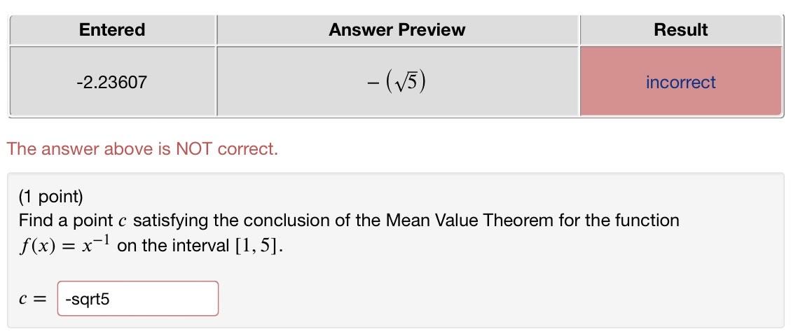 Solved Entered Answer Preview Result (-9.42478,0) (-31, 0) | Chegg.com