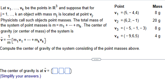Solved Let v1,dots,vk ﻿be the points in R3 ﻿and suppose that | Chegg.com