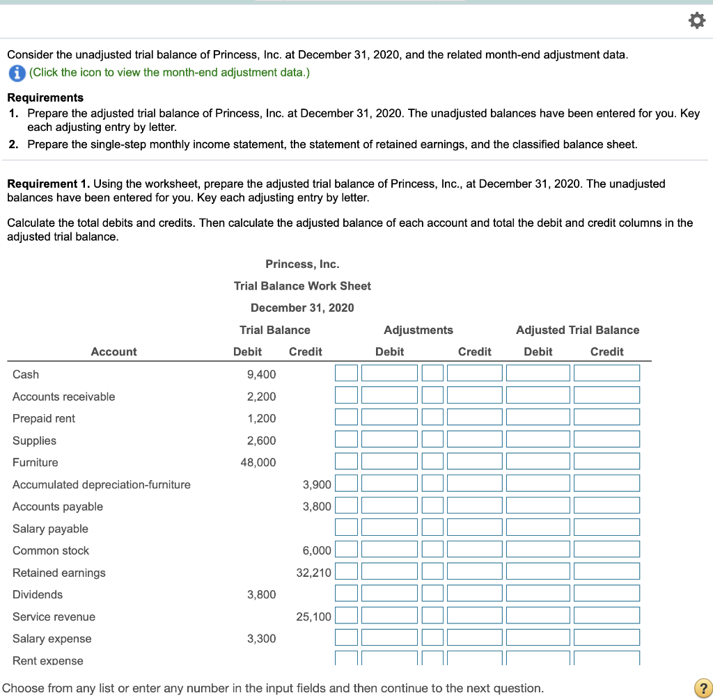 Solved equirement 1. Using the worksheet, prepare the | Chegg.com