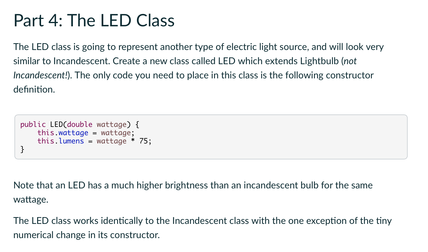 Solved The Light interface allows us to add light-based | Chegg.com