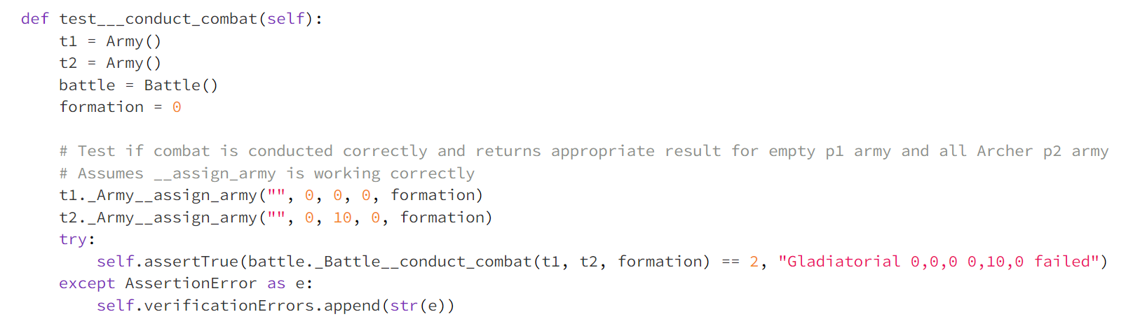 Add to the provided battle.py file a class Battle | Chegg.com