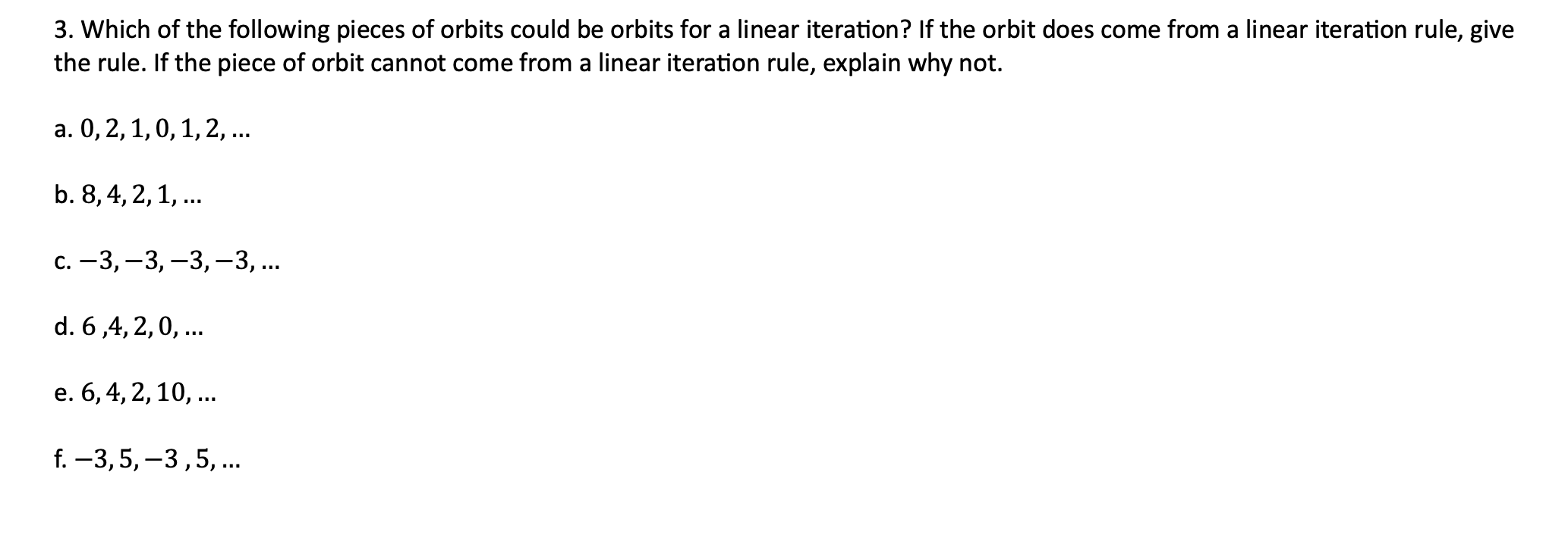 Solved Answer all parts a-f.Which of the following pieces of | Chegg.com