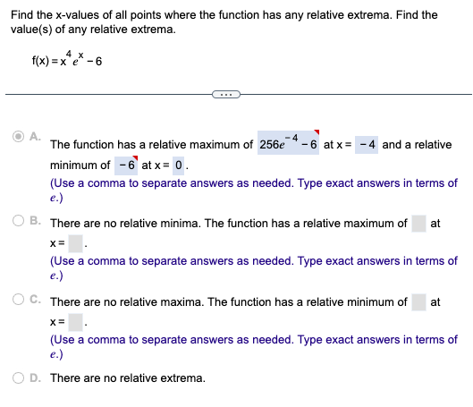 Solved Find the x-values of all points where the function | Chegg.com
