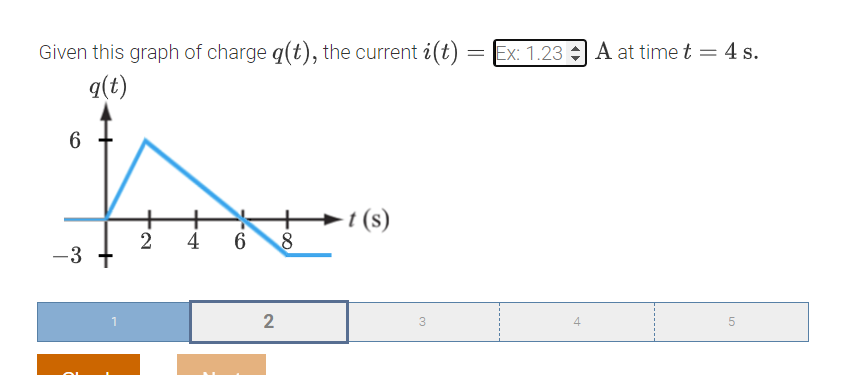 Solved Given this graph of charge q(t), ﻿the current | Chegg.com