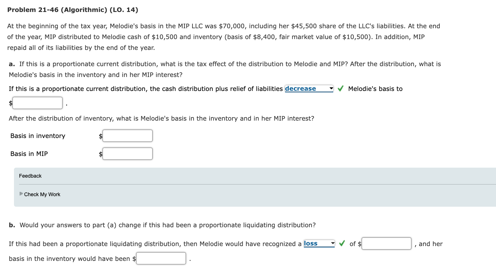 Solved Problem 21-46 (Algorithmic) (LO. 14) At the beginning | Chegg.com Solved Problem 21-46 (Algorithmic) (LO. 14) At the beginning | Chegg.com