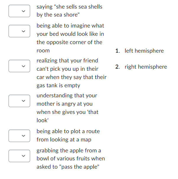 Solved For each example, decide whether the right or left | Chegg.com