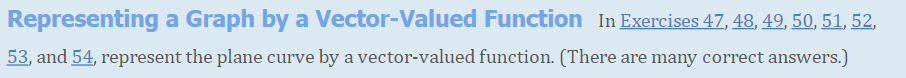 Solved Representing a Graph by a Vector-Valued Function In | Chegg.com